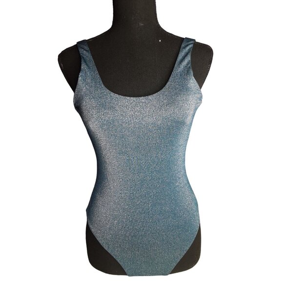 Aqua | Swim | Nwt Aqua Singlet One Piece Metallic Swimsuit Size M ...